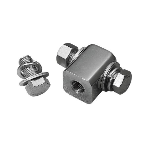 【適合】ボトムマウント式5.75インチヘッドライト用のマウンティングブロック。【商品説明】ボトムマウント式5.75インチヘッドライト用のマウンティングブロック。【カラー】クローム【商品番号】DS-285005