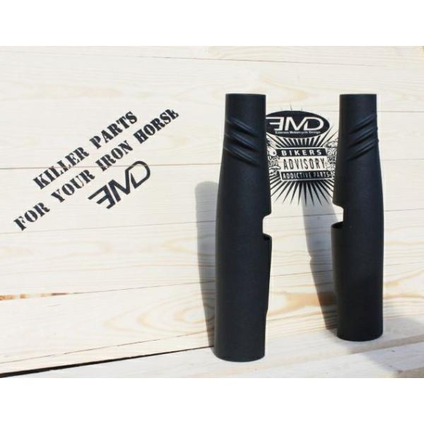 【適合】49mmフロントフォーク装着車2006以降ダイナ、2016以降XL1200X等【商品説明】キャストアルミニウムがレトロなフロント周りを演出すします。フランスよりオールドスクールデザインを得意とするEMD (Esteves Motor...