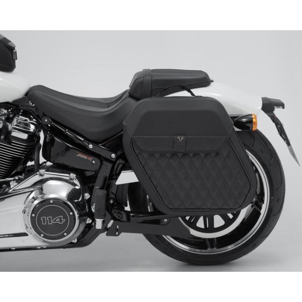 【適合】2018以降 FXBR、FXBRS【商品説明】ハーレー M8ソフテイル ブレイクアウト用 SLHシステム・サイドキャリアです。SW-MOTECH（SWモーテック）のLH2サドルバッグ（BC-682-10000）を装着するためのサイド...