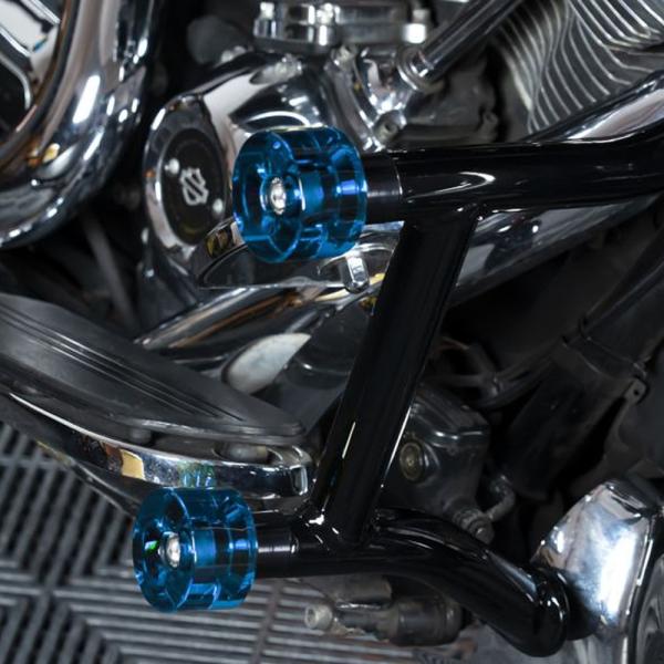 【適合】HOGWORKZ ダブルバレルクラッシュバー、Level-Up サドルバッグガード用装着車用【商品説明】HOGWORKZ ダブルバレル サドルバッグガード、 Level-Up エンジンガード用のウィールホイールスライダーです。●デル...