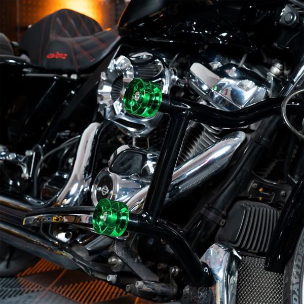 【適合】HOGWORKZ ダブルバレルクラッシュバー、Level-Up サドルバッグガード用装着車用【商品説明】HOGWORKZ ダブルバレル サドルバッグガード、 Level-Up エンジンガード用のウィールホイールスライダーです。●デル...