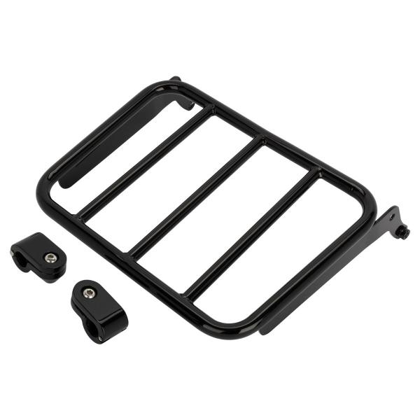 【適合】2018以降 FXBR/S、FLFB/S【商品説明】HOGWORKZ（ホグワークズ）のM8 ブレイクアウト、ファットボーイ用シーシーバーに装着する、ラゲッジラックです。＜特長＞●ヘビーデューティースチール製の、頑丈なラゲッジラックで...