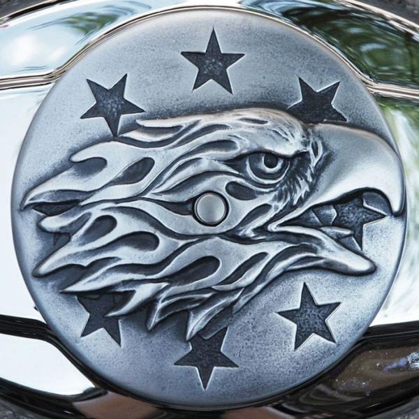 【適合】1999〜2015 TWIN-CAMモデル、エボリューション1340モデル ※標準装備のエアクリーナーカバー装着車 1999〜2007 ダイナ1999〜2015 ソフテイル1999〜2013 ツーリング【商品説明】リバティイーグルデ...