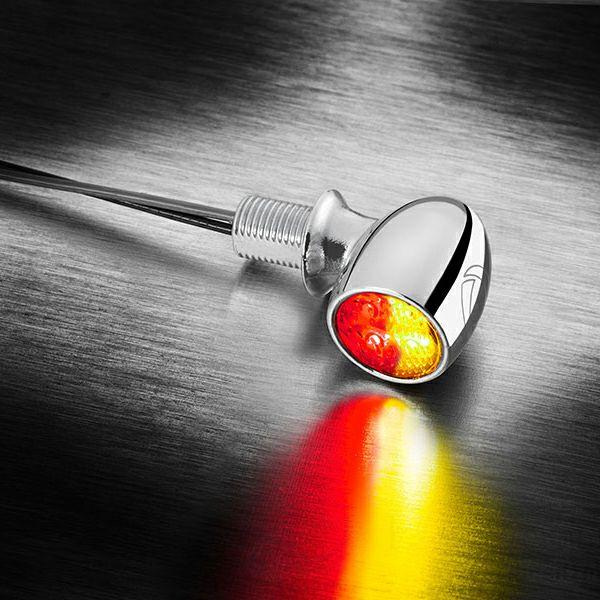 【商品説明】世界最小LEDライト Bullet Attoのテールライト、ブレーキライト、ウィンカー機能一体型バージョン。ボディにはM5 x 0.5 x 6.5mm 取付け用スクリュー付き。小ささや性能だけでなく、外観も精緻で美しい質感を備え...