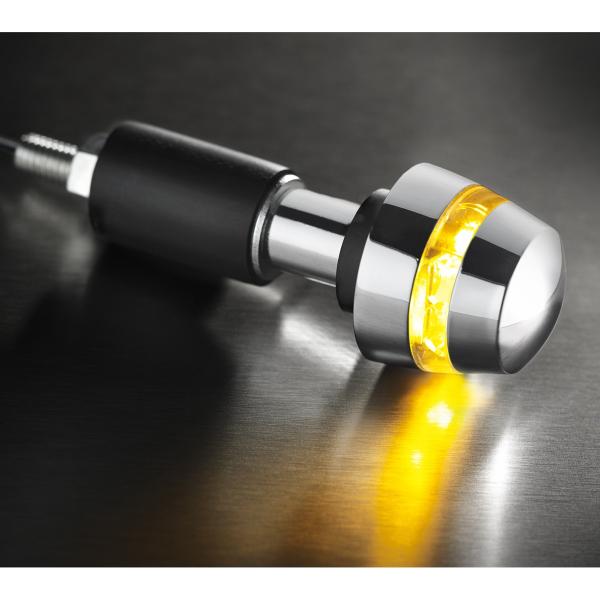 【商品説明】ハンドルグリップエンドに装着するタイプのLEDウィンカーです。ロープロファイルでグリップ全体に溶け込むデザインですので、多様な方向性のカスタムにマッチします。LEDはケラーマンの他のウィンカー同様、低消費電力と長寿命かつ、ハイパ...