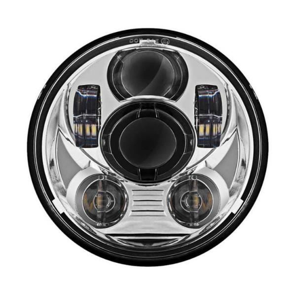 【適合】5-3/4インチヘッドライト装着車2004〜2021 スポーツスター1991〜2017 ダイナ1984〜2017 FXソフテイル2006〜2011 VRSCD/X【商品説明】5-3/4インチのLEDヘッドライト。Eマーク付き。ロービ...