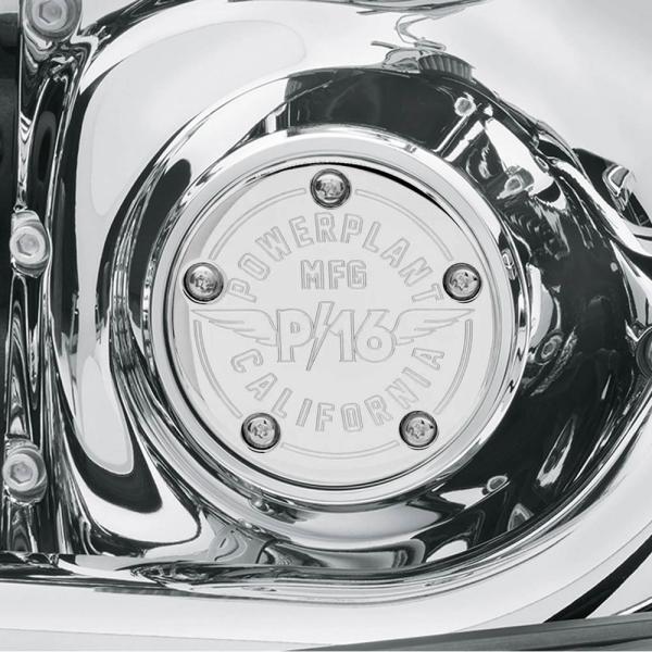 【適合】1999〜2017 ダイナ2000〜2017 ソフテイル1999〜2016 ツーリング【商品説明】P16シリーズのポイントカバー。機械彫刻でメーカー名とロゴが入ったシンプルなデザイン。旧車から現行モデルまで車種を選ばず似合うデザイン...