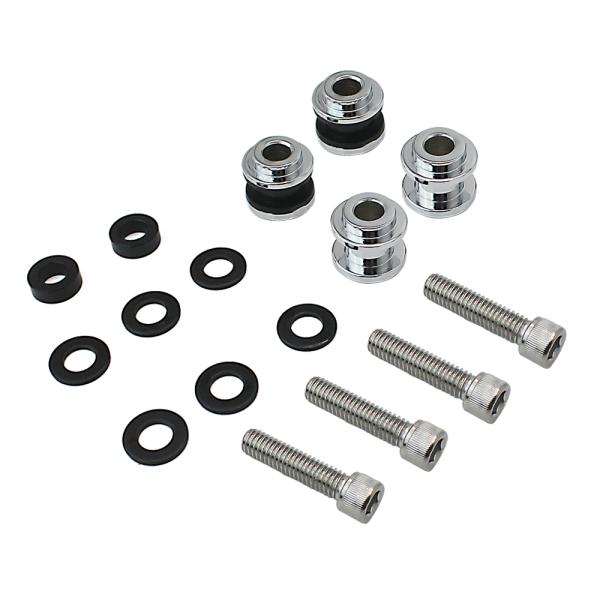 【適合】2018以降 FLFB/S、FXBR/S【商品説明】デタッチャブルシーシーバーサイドプレートやデタッチャブルラゲッジラック用の装着に必要なドッキングポイントキットです。【カラー】クローム【商品番号】RP5520-4009C