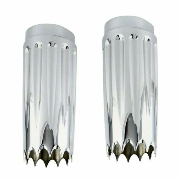 【適合】1984〜2013 ツーリング1986〜2017 FLソフテイル【商品説明】Yafter Burnerシリーズのフォークスライダー・カバーのエクステンドバージョンです。ジェット戦闘機のアフターバーナーをモチーフにしたデザインです。フ...