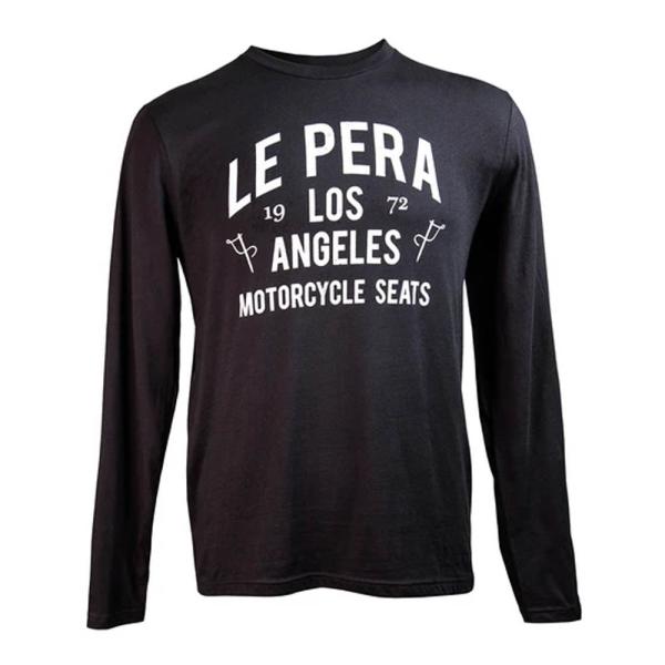 【商品説明】Le Peraのロゴ入りロングスリーブTシャツ。ブラック地にホワイトのLe Peraロゴが前側に入っています。サイズはアメリカサイズです。日本サイズの同サイズに比べてワンサイズ程度大きめです。【カラー】ブラック【メーカー】Le ...