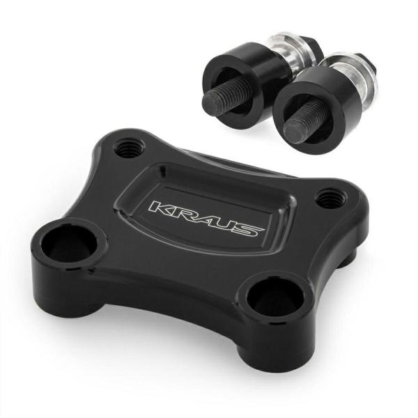 【適合】2018以降 ソフテイル【商品説明】ライザーの取り付け位置を2.5インチ（約6.4cm）手前に移動させるためのプレートです。特にストレートライザーやTバーを取り付ける際に、ライザー全体を手前に移動させるので、ハンドポジションが楽にな...