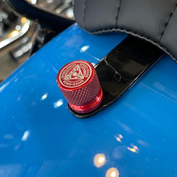 【適合】1997以降スポーツスターダイナソフテイルツーリング【商品説明】スタイリッシュなシートボルト。レーザー刻印加工で製作された高精度のメーカーロゴがデザインされています。アルマイト処理された高級感ある仕上がり。1/4-20サイズ。【カラ...