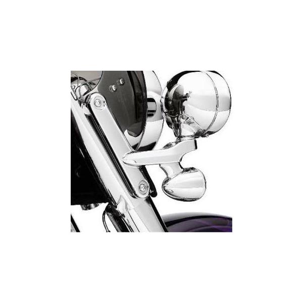 【適合】1997〜2013 FLHX、FLHTC、FLHTCU、FLHTCUSE2004〜2013 FLHR、FLHRC、FLHRS【商品説明】パッシングライト用ブラケット。※このパーツは純正パーツを参考に製造された社外製の商品です。※取り...