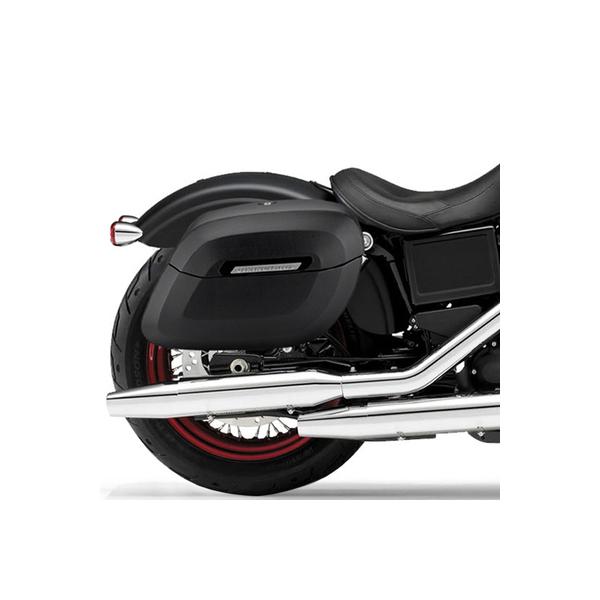 【適合】2006〜2017 FXDB【商品説明】ハーレー・ダイナストリートボブ用のハードサドルバッグです。標準装着リアサスペンションの形状に合わせたカットアウト仕様ですので、すっきりとバイクにフィットします。グラスファイバー製。マットブラッ...