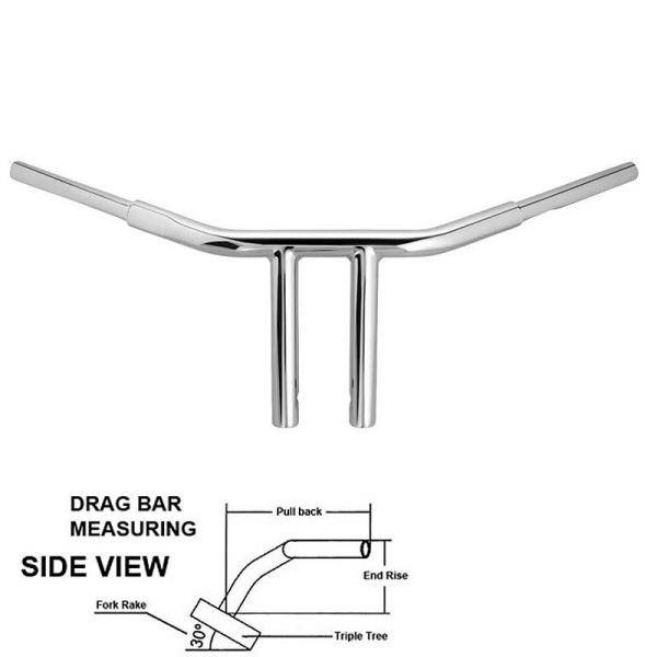 【適合】スポーツスター、ダイナ、ソフテイルでケーブルスロットル車および電子制御スロットル車【商品説明】1.25インチ径のライザーが一体になったドラッグバーハンドル。ライザーはストレートタイプです。一体型なのでハンドル廻りがスッキリとします。...