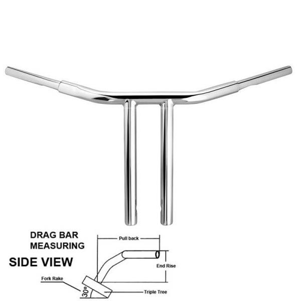 【適合】スポーツスター、ダイナ、ソフテイルでケーブルスロットル車および電子制御スロットル車【商品説明】1.25インチ径のライザーが一体になったドラッグバーハンドル。ライザーはストレートタイプです。一体型なのでハンドル廻りがスッキリとします。...
