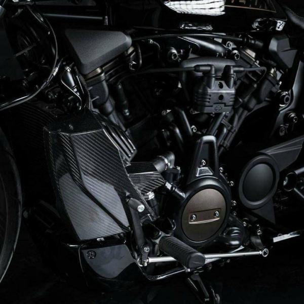 【適合】2021以降 RH1250S【商品説明】ハーレー スポーツスターS用 カーボン製ラジエターカバーです。リアルカーボン製のスポーティーなルックスが、パワフルなレボリューションマックスエンジンにマッチします。カーボンファイバー製ヘッドラ...