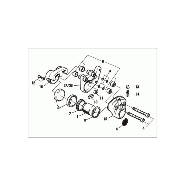 参照見出し図 Z1/Z2　STDキャリパーリペアパーツ サポートシールセット(4個セット) KZ750/1000 PMCメーカー名　：　 (株)PMC.Incメーカー品番　：　 81-327/8   適合車種　：　 カワサキ　　 Z1/Z2...