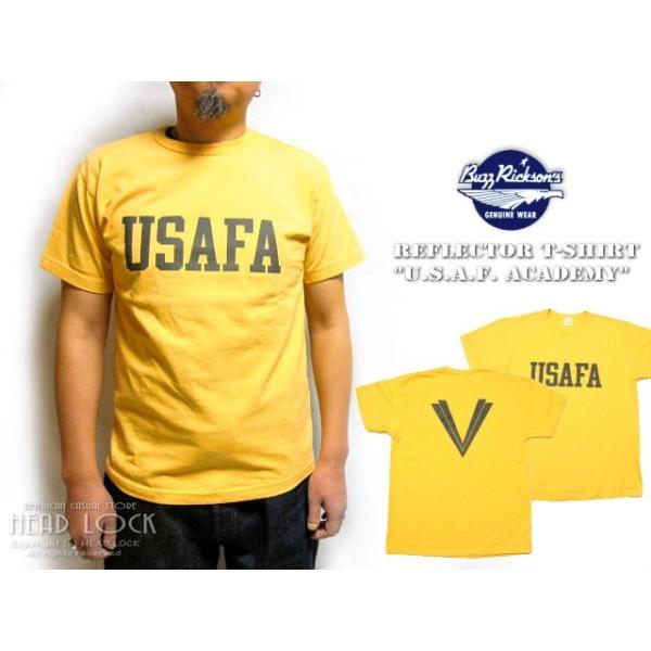 BuzzRickson's バズリクソンズ リフレクターTシャツ"U.S.A.F. ACADEMY" BR78239 メンズ 半袖厚めの滑らかな生地感が好評のUSAボディを使用。アメリカの空軍士官学校 US エアフォースアカデミーのロゴのミ...