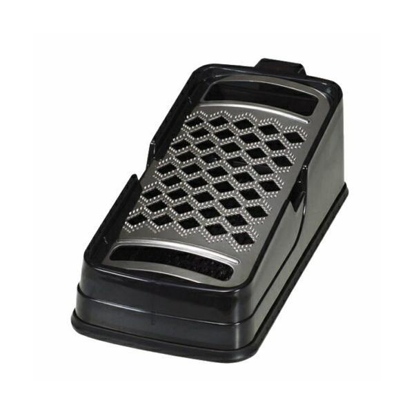 おろし金の王道『本目立て』のおろし金！少し大きめだがどっしりとした容器が軽い力でおろすポイント！目立ての配列、おろし金の形状でより楽におろすことができる！