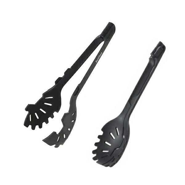 フライパンのコーティングを傷めにくく、キズになりにくいナイロン製！「炒める」「茹でる」「揚げる」がコレ1本でOK！先端のツメ形状で、大きいトウモロコシなどもしっかりと掴む！