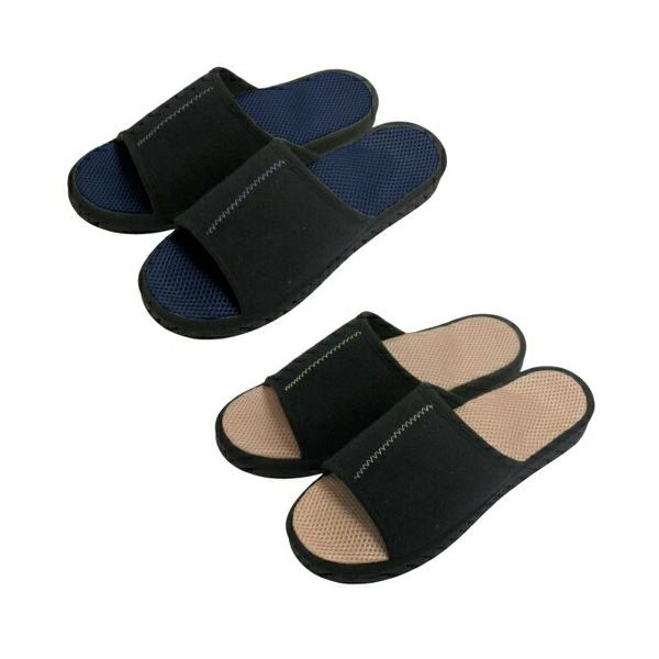 青竹踏みのように大きく隆起したインソールで足裏のコリをほぐし、血行を促進！歩くたびにあなたの足をリフレッシュ！●ネイビー / 硬めのインソール ●ベージュ /軟らかインソール