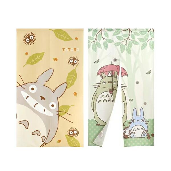 かわいいトトロががお部屋を明るく彩る！お部屋の中でも主張しすぎません！そのまま壁にかければタペストリーとしても！玄関とお部屋の間仕切りに！目隠しにも便利！ お風呂 リビング 玄関 暖簾 店舗 間仕切り 目隠し お土産 ギフト プレゼント グ...