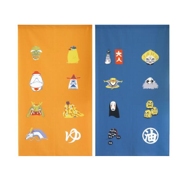 かわいいジブリののれん♪薄めの生地を使用で、模様が透けたり、ほどよい透け感がおしゃれ！割れ目のないのれんで、カットラインに沿ってハサミで切り込みを入れることも可能！リビング 玄関 暖簾 店舗 間仕切り 目隠し 国産 日本 プレゼント お土産...