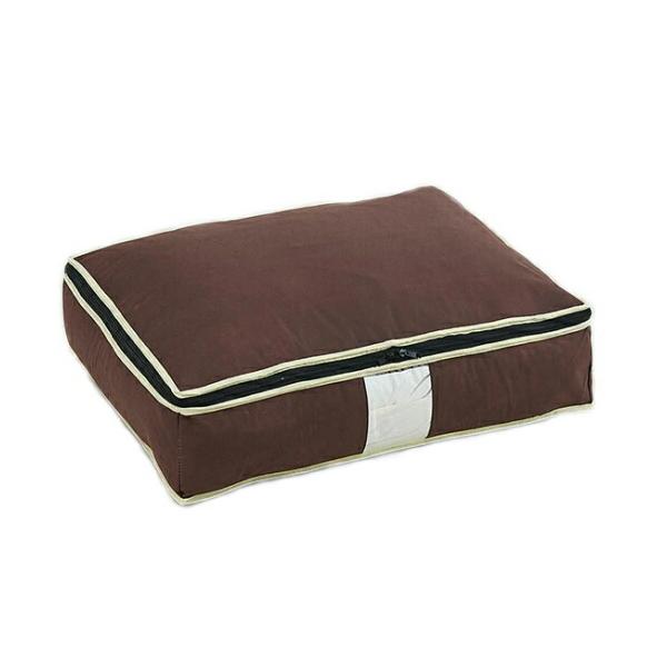 炭加工シートを挟んだ3層構造収納ケースで、気になる汗のニオイ・加齢臭を消臭！クローゼットのすき間に縦に収納！シングル用サイズの羽毛布団収納ケース！