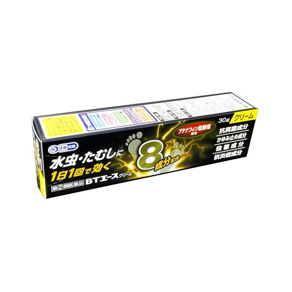 8つの成分が水虫のつらい諸症状を鎮め，1日1回の使用でよく効きます。　◎抗真菌成分：ブテナフィン塩酸塩　◎かゆみ止め成分：クロタミトン，リドカイン，クロルフェニラミンマレイン酸塩　◎殺菌成分：イソプロピルメチルフェノール　◎抗炎症成分：グリ...
