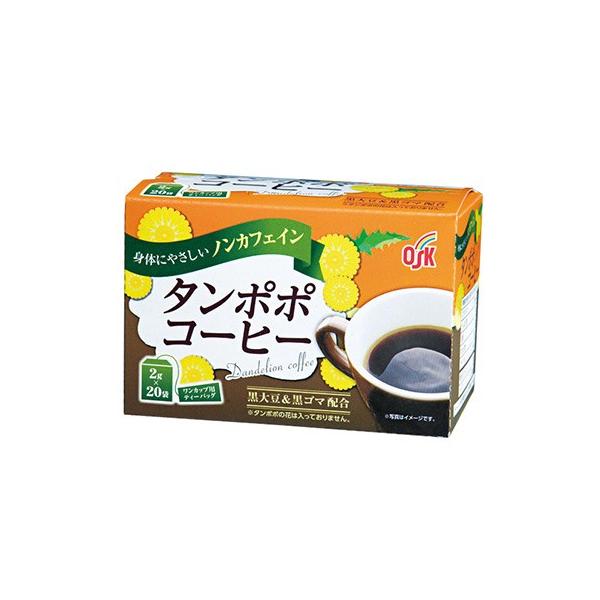 「小谷穀粉　OSK　ワンカップタンポポコーヒー　20袋」は、タンポポ根、黒大豆、黒ゴマを配合した体にやさしいノンカフェインのタンポポコーヒーです。国内の工場で焙煎・ティーバック加工をしています。■メーカー　小谷穀粉■区分　ベビー・マタニティ...
