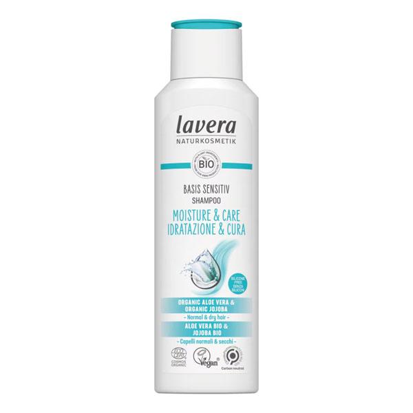 「ラヴェーラ　Lavera　センシティブ&amp;ケア シャンプー 敏感頭皮用　250mL」は、オーガニックのアロエベラとホホバオイルが髪に集中的に潤いを与えて、敏感な頭皮をケアするシャンプーです。泡立ちと洗浄力の良さを向上させながら、お肌...