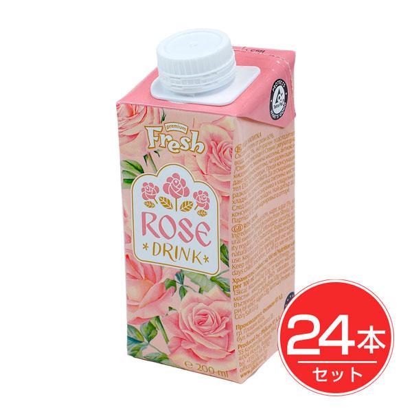 華やかな香りと色を楽しむ、ローズのご褒美時間。「興新物産　ダマスク・ローズジュース　200mL×24本セット」は、ダマスクローズから抽出したエキスを使った、香り高いローズジュースです。生命力が満ち溢れる満開直前のバラの花を、その香りが蒸散し...