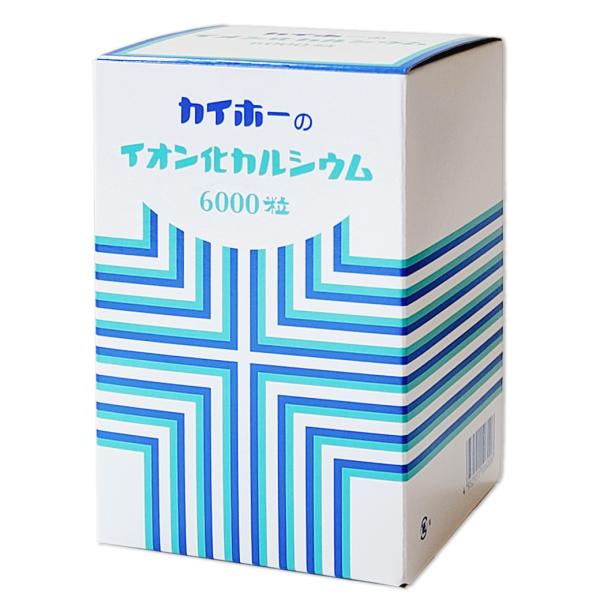 「カイホー　イオン化カルシウム　6000粒」は、牡蠣殻から作られ、１粒中に50mgのカルシウムと各種の天然微量ミネラルを含んでいます。また、水や溶媒などですみやかにカルシウムイオンとなる特性があり、吸収性に優れ、効率よく摂取できます。600...