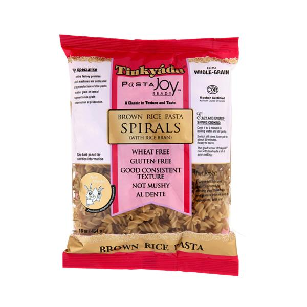 「お米パスタ　玄米スパイラルパスタ　454ｇ」は、石臼挽き玄米で作ったスパイラルパスタです。 もっちりとした食感が特徴です。螺旋状になっているため表面積が大きく、ミートソースやトマトソースなど濃厚なソースとよく合います。小麦粉不使用・グルテ...