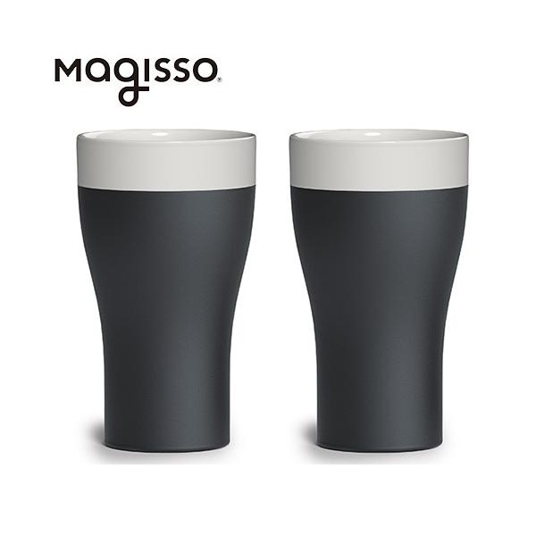 「マギッソ　magisso　Cool-ID　タンブラー　２個セット」は、タンブラーを1分ほど水に浸すか、または冷たくなるまで流水にさらします。本体に染み込んだ水が蒸発するときに発生する気化熱により冷却効果が生まれ、タンブラー本体の温度が周辺...
