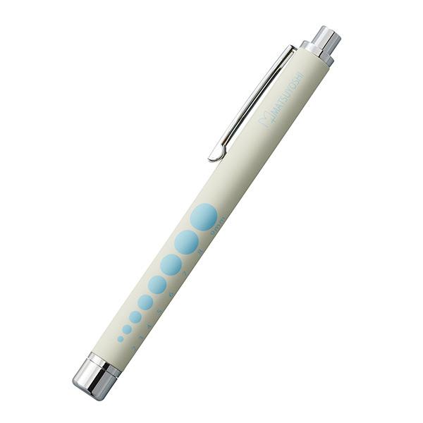 「マツヨシ　マイスコ　ラバー調ペンライト　オフホワイト　MY-NS0315W」は、国内NICHIA製の暖色LED使用ベンライトです。ノック式ONOFF。滑りにくいラバー仕様。■メーカー　松吉医科器械■区分　衛生用品/ケア用品※こちらの商品は...