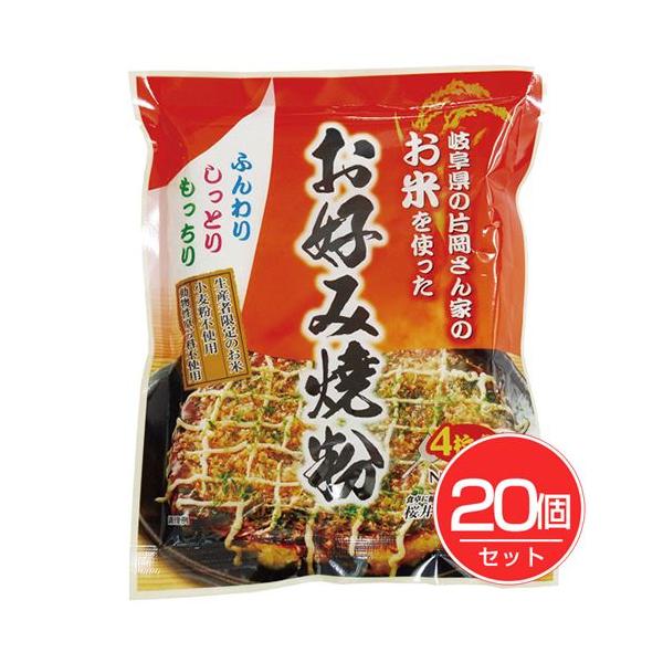 「お米を使ったお好み焼粉　200g」は、岐阜県のお米が主原料のお好み焼粉です。使用原材料は、アメリカ産の有機チクピー豆粉、北海道産契約栽培の馬鈴薯でん粉、国内産原木栽培椎茸パウダーなどです。膨張剤はベーキングパウダーの代わりに、内モンゴル産...