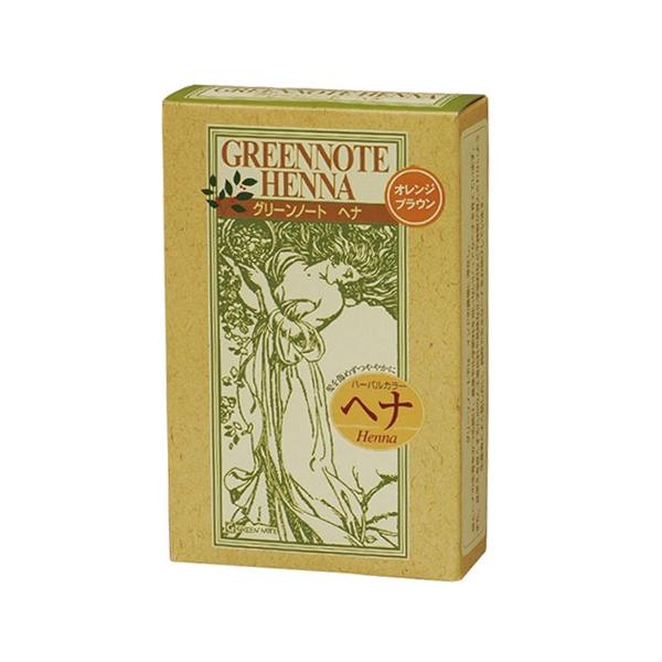 「グリーンノート　ヘナ　ハーバルカラー　オレンジブラウン　100g」は、植物成分１００％の自然派のやさしい白髪染めです。染めるだけでなく、髪にハリとツヤを与える素晴らしいトリートメント効果をもたらします。■メーカー　グリーンノート■区分　化...