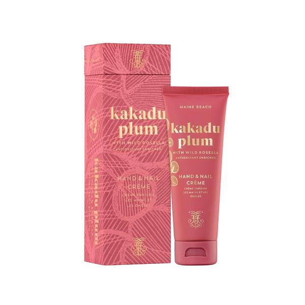 「マインビーチ　カカドゥプラム　ハンド&amp;ネイルクリーム　100ml」は、マカダミアシードオイル、天然由来グリセリン、ビーズワックス、ホホバシードオイル、ハイビスカスフラワーエキス、カカドゥプラムエキス配合のハンド&amp;ネイルクリ...