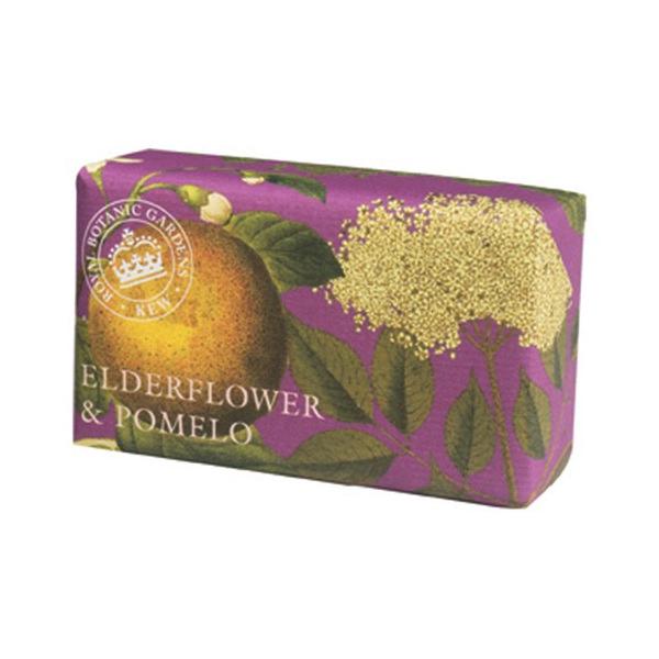 「English　Soap　Company　Luxury　シアソープ　エルダーフラワー＆ポメロ　240g」は、シアバター配合の使い心地の良いラグジュアリーソープです。イギリス特有の香りのブレンドと滑らかな使用感が癒しを与えます。甘いがすっき...