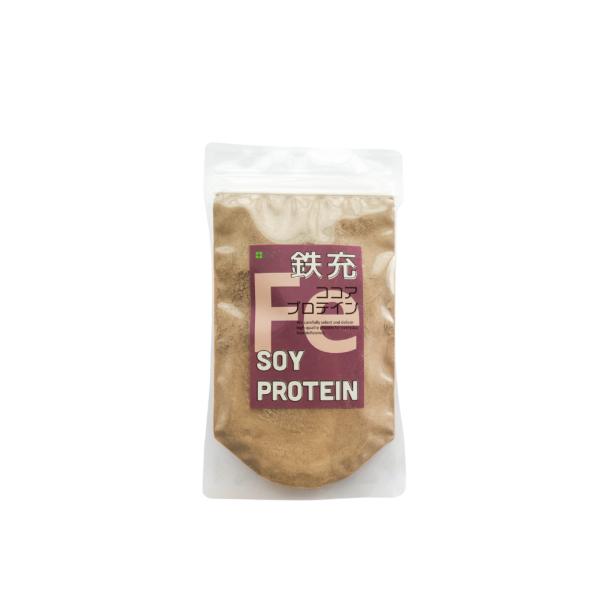 【原材料】大豆プロテイン、ココアパウダー、黒糖、ピロリン酸第2鉄【賞味期限】製造から1年【保存方法】直射日光、高温多湿を避けて保存してください【内容量】100g【摂取目安量】1日あたり20g（タンパク質10ｇ鉄分10mgが摂取できます。）軽...