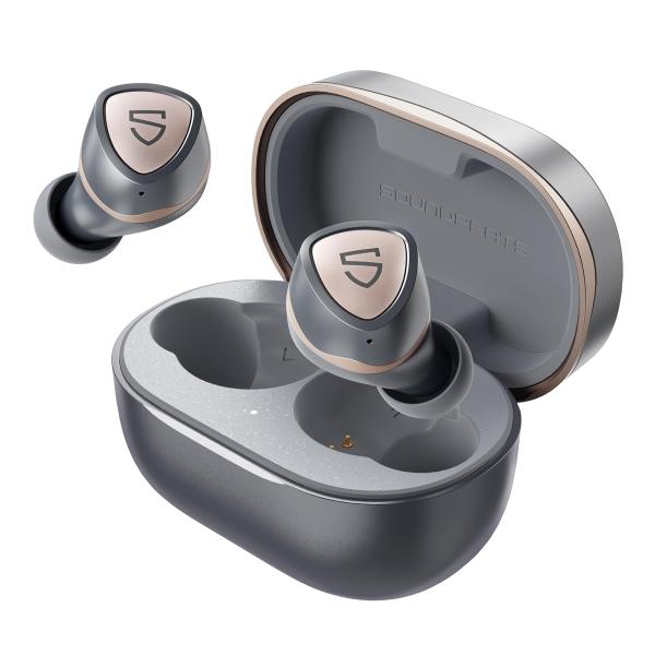 SOUNDPEATS Sonic ワイヤレスイヤホン aptX Adaptiveコーデック対応 15時間連続再生 QCC3040チップセット搭載 Bluetooth5.2 完全ワイヤレス イヤホン TrueWireless Mirrorin...