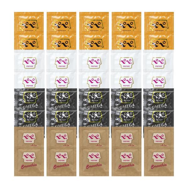 ローションといえばペペ！使い切りのパウチが登場です。持ち運びに便利！旅行や出張にも！【pepe ローション パウチ】内容量：5ml×40個セット●ノーマル特徴：中粘度のノーマルタイプ●ラバラバ特徴：コンドーム等の樹脂製品と相性のいい高粘度タ...