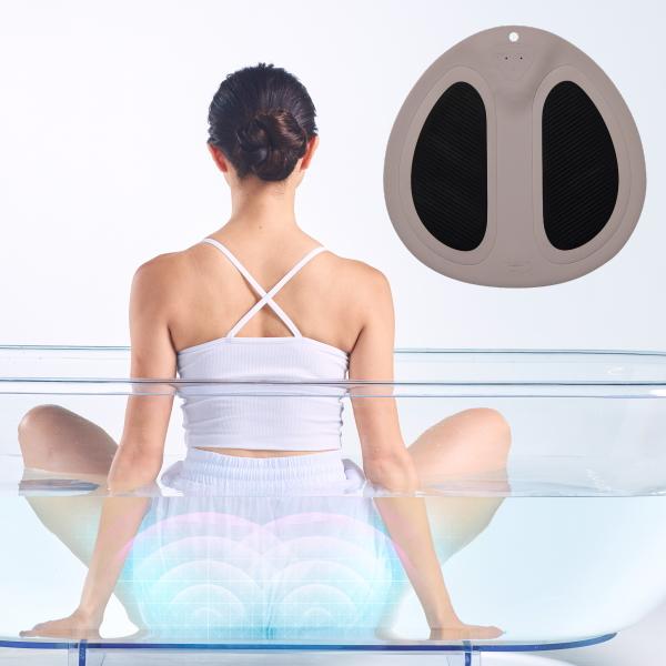 【WAVEWAVE EMS Hydro Mat】お尻の筋肉に特化した進化系EMS「WAVEWAVE EMS Hydro Mat」。入浴中とアウトバス(室内)の両方で使えるマルチな機能。刺激のリズムや強度が異なる2つのモード（WAVE・FLO...