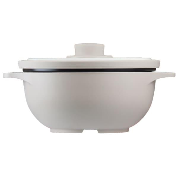 【レンジで焼ケール お椀型】電子レンジで簡単煮物・どんぶり調理！そのまま食卓へ！水と麺を入れるだけ！鍋を使わずにレンジでインスタントラーメンも簡単にできます。●レンジで簡単調理、火を使わないので安心して使えます。●本体カバーがあるので、調理...