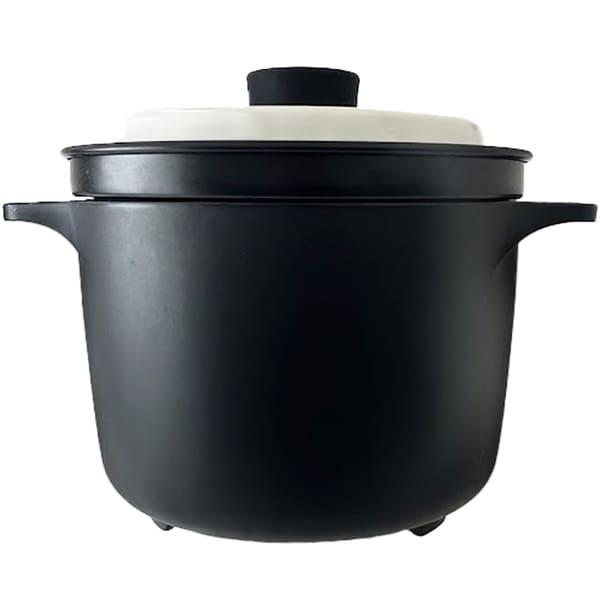 【レンジで焼ケール ポット型】電子レンジで簡単炊飯・スープ調理！そのまま食卓へ！縦長&amp;コンパクトになり、炊飯やスープの調理がより便利になりました！●レンジで簡単調理、火を使わないので安心して使えます。●本体カバーがあるので、調理後そ...