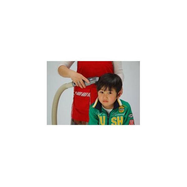 【掃除機吸引式バリカン スイトリマー】毛クズが飛び散らない！カットした髪はそのまま掃除機へ！ご自宅の掃除機に装着。掃除機の吸引力を利用し、切った髪の毛がどんどん吸い込まれます。散髪用のケープを巻かなくてもOK。コードレスバリカンのみの使用も...