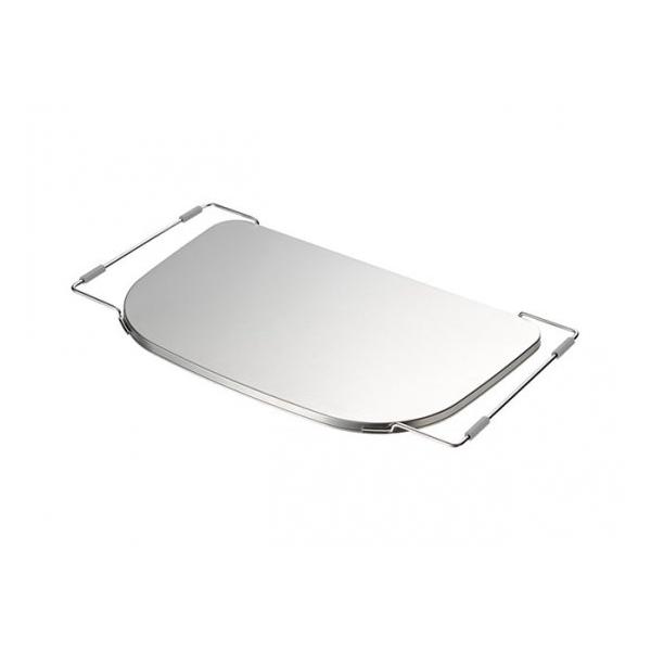 【レイエ 調理スペースが広がるトレー LS1537】置き場所が増えて広く使える！シンクに設置することでスペースが広がりキッチンを広く使えます。シンクのコーナーにフィットする角丸形状。まな板受けとしても使えます。清潔さを保て、さびにくいステン...