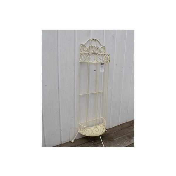 全体サイズ　29×17×Ｈ69cm傘を入れる口の大きさ　横20×縦10cm半円タイプですので壁に沿わせておくことができます。デザインもシンプルなアイアン製。きれいに塗装してあります。